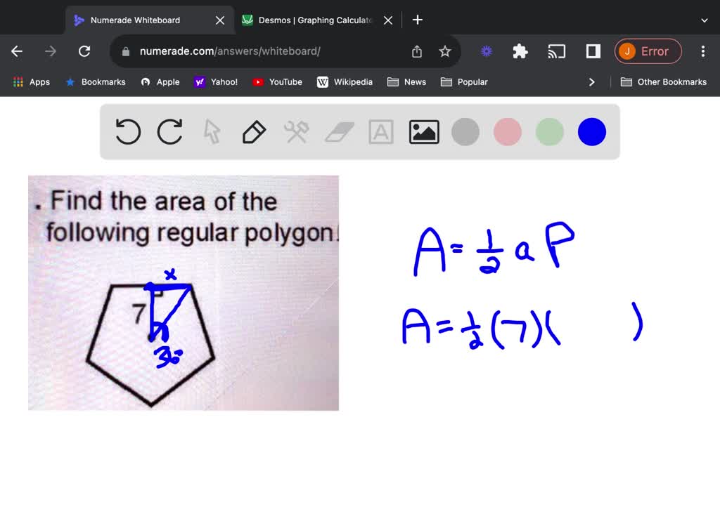 SOLVED: Determine the area enclosed by each polygon parts through Use ...