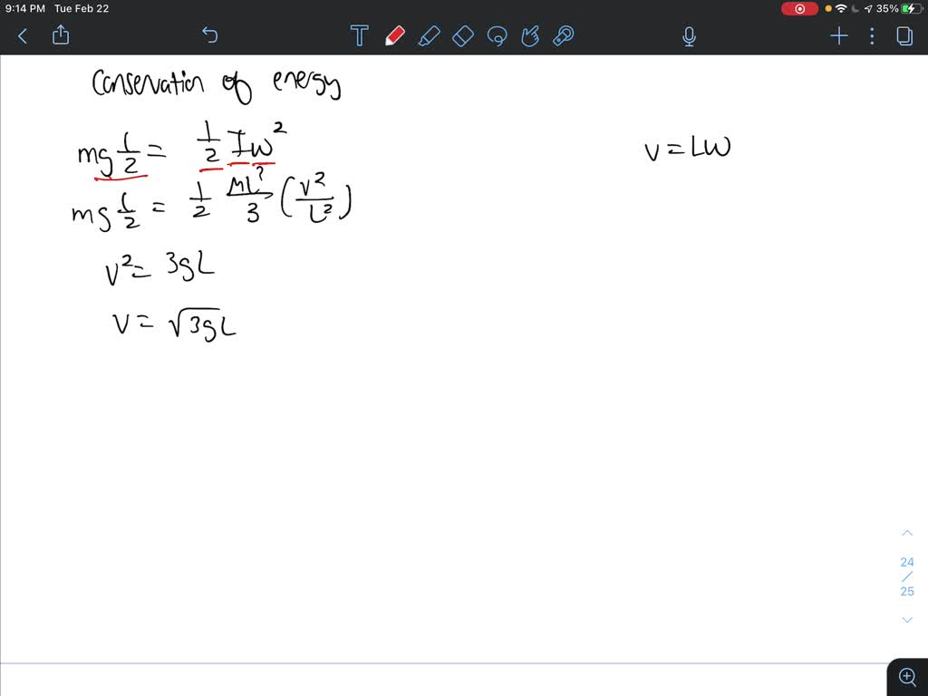 SOLVED: A thin uniform rod of mass M and length L is positioned ...
