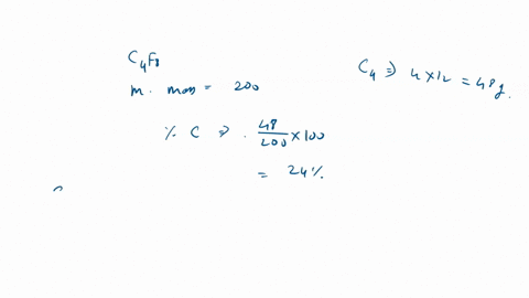 Calculate the mass percent composition of carbon in each carbon ...