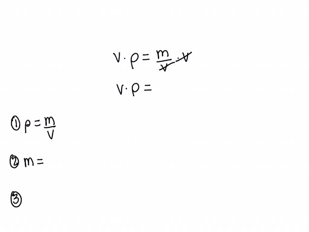 SOLVED: how do you rearrange the formula of density