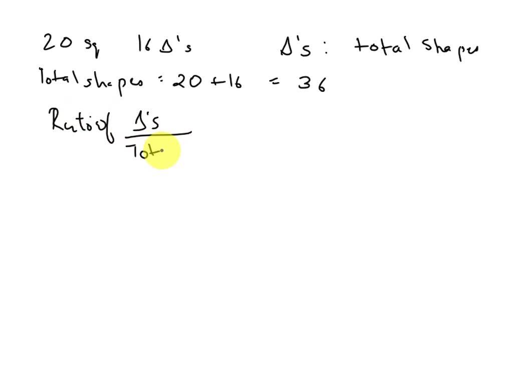 SOLVED: There are 20 squares and 16 triangles. What is the simplest ...