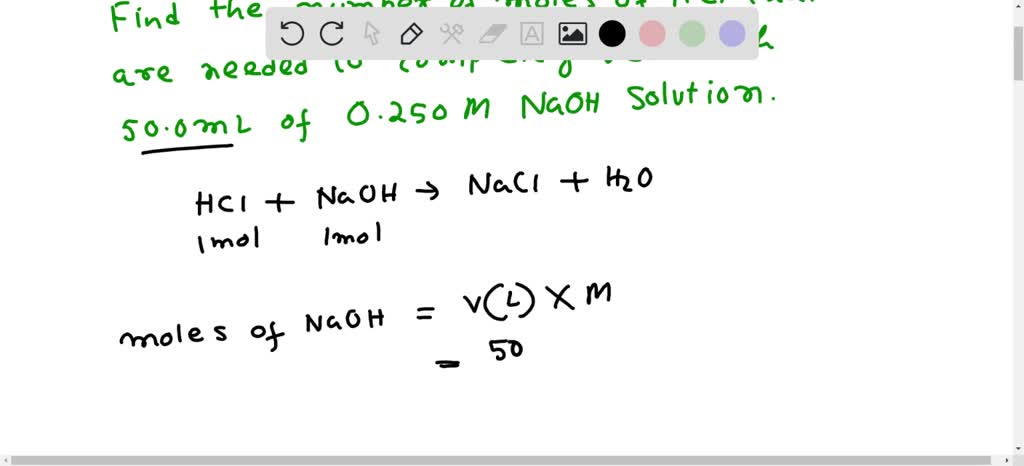 SOLVED: Clicker Question 5.1 5.1.2 The molar mass of NaOH is 40.0 g/mol. What mass of NaOH is ...