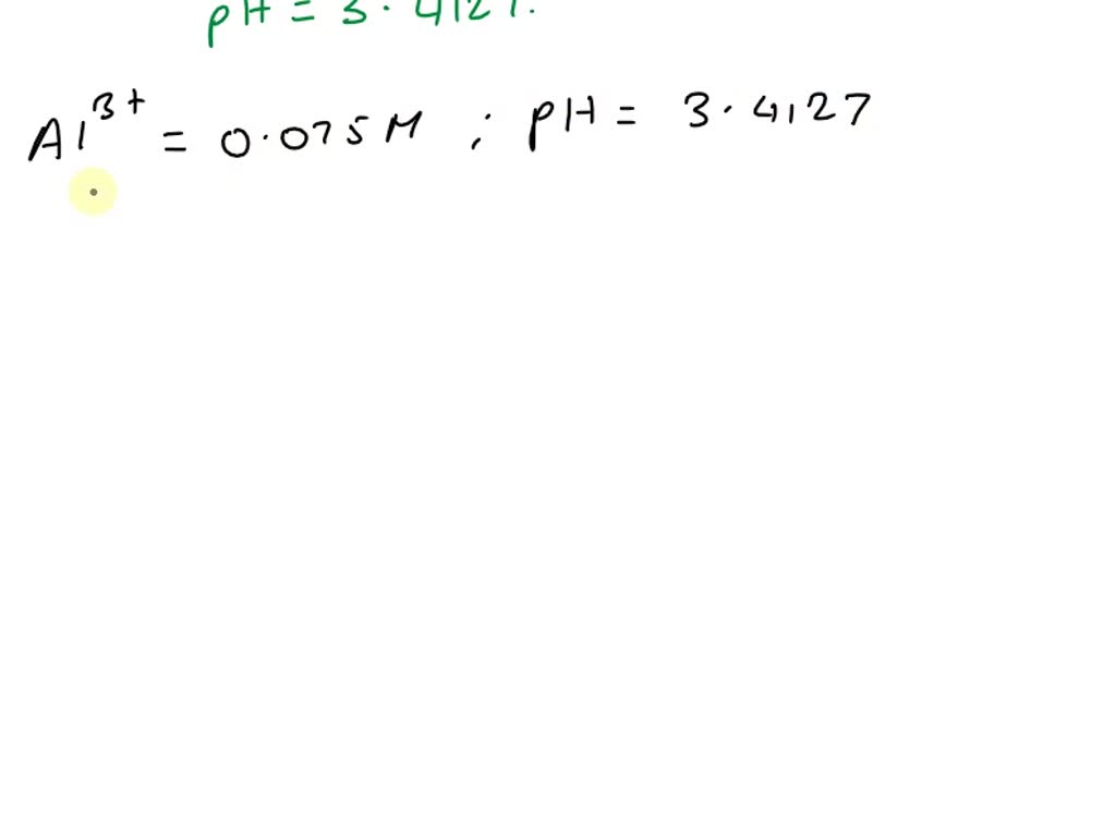 SOLVED: For the equilibrium Al(OH)3 (s) ⇌ Al3+ (aq) + 3 OH-(aq) Ksp = 1 ...