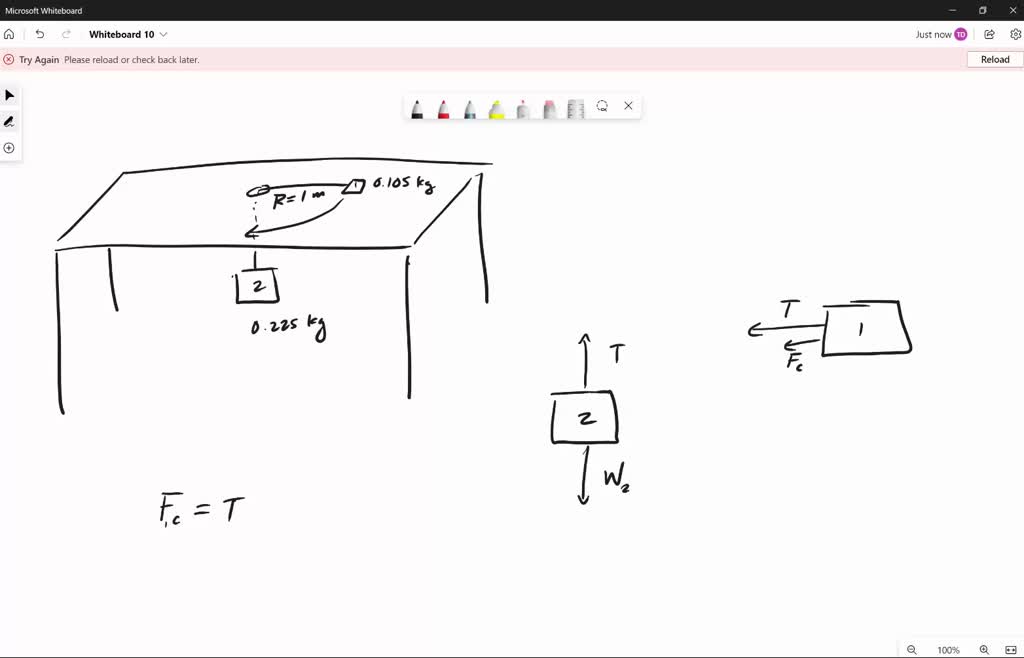 SOLVED: 'An object of mass mp 0.105 kg undergoes uniform circular motion. It is connected by ...