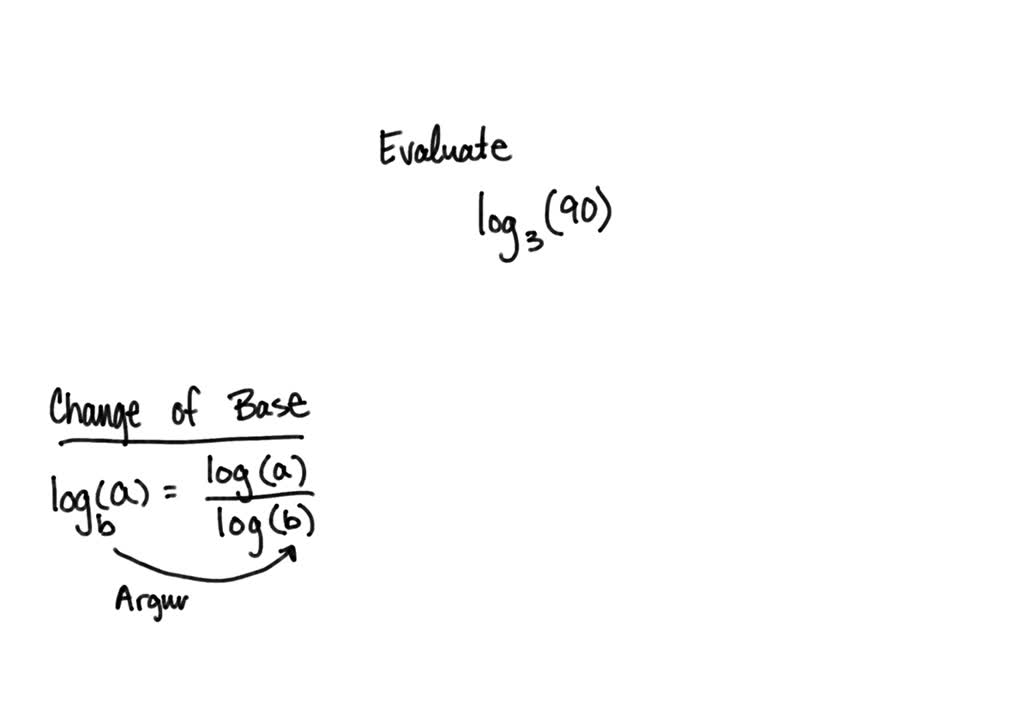 SOLVED Use The Change of base Formula To Convert X Log3 90 To solved-use-the-change-of-base-formula-to-convert-x-log3-90-to