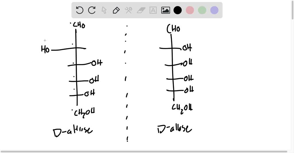 SOLVED: D-altrose (structure shown below) and D-allose (structure shown ...