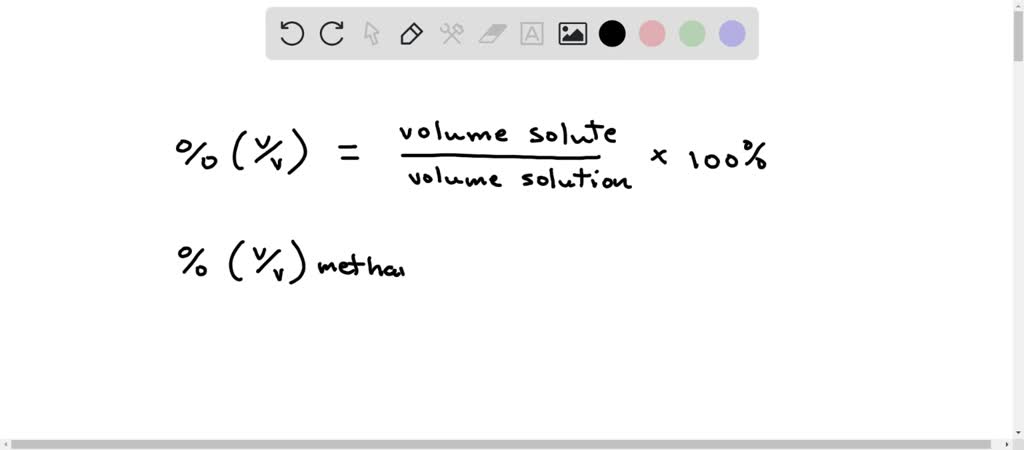 SOLVED: A solution of methanol is prepared by dissolving 34.1 mL of methanol in sufficient water ...