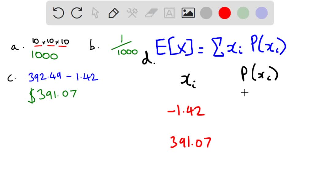 SOLVED: In a state's Pick 3 lottery game, you pay 1.42 to select a sequence of three digits ...