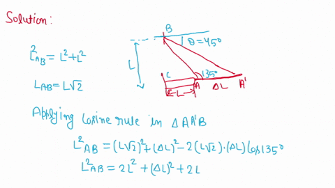 SOLVED: Determine the vertical deflection at the end $A$ of the bracket ...