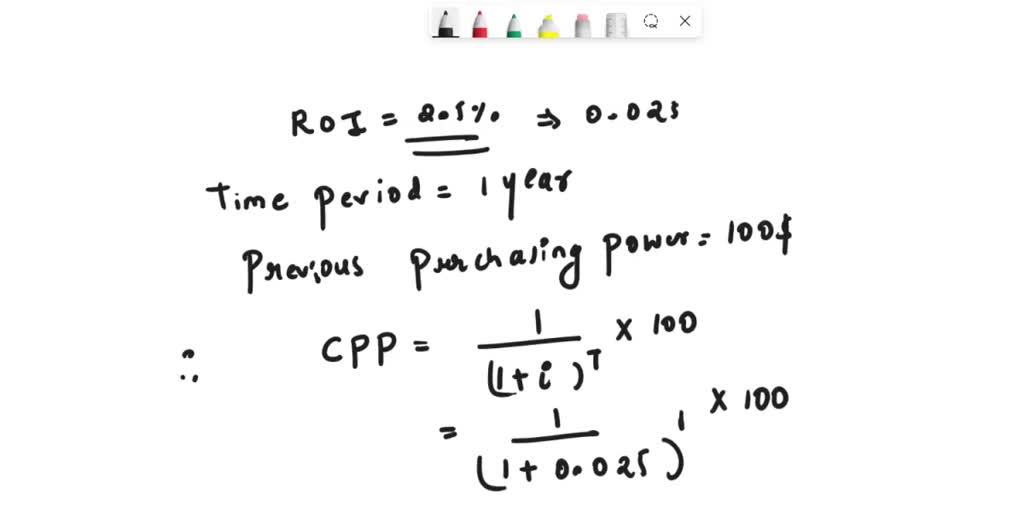 SOLVED: What is the decrease in purchasing power if the inflation rate ...