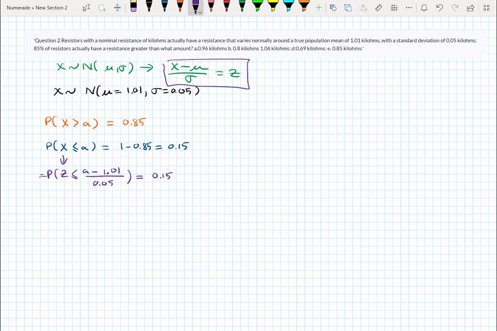 SOLVED: 'Question 2 Resistors with a nominal resistance of kilohms ...