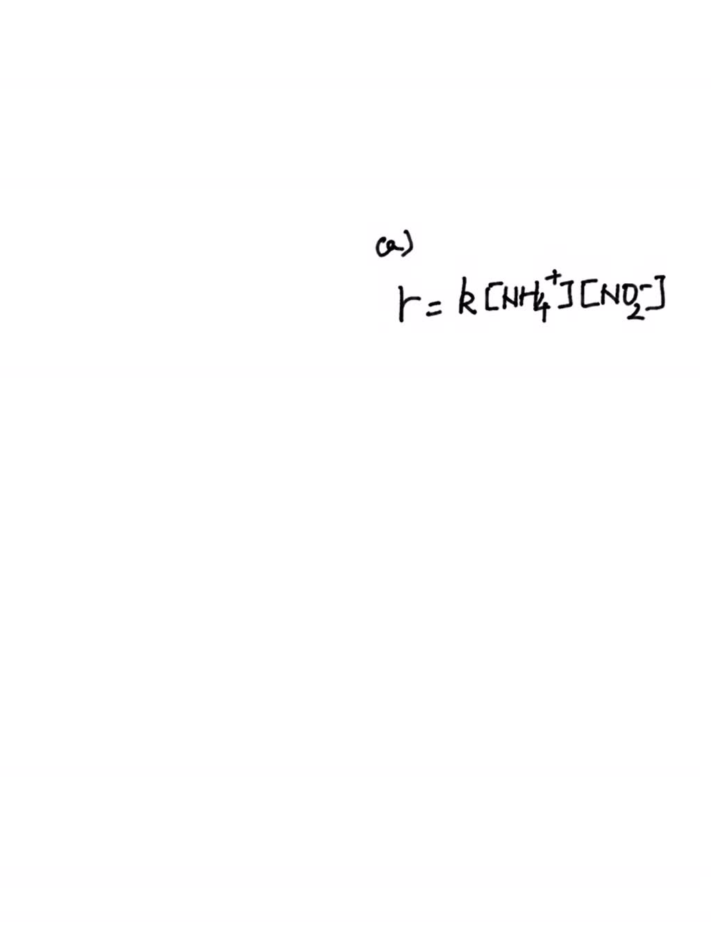 SOLVED: The following data were obtained for the reaction 2 ClO2(a q)+2 ... SOLVED: The following data were obtained for the reaction 2 ClO2(a q)+2 ...