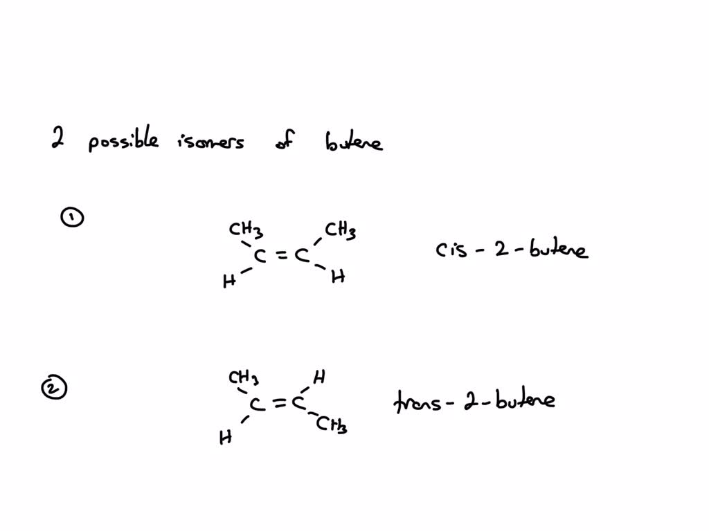 SOLVED: c) Butene can show both structural and stereoisomerism, draw ...