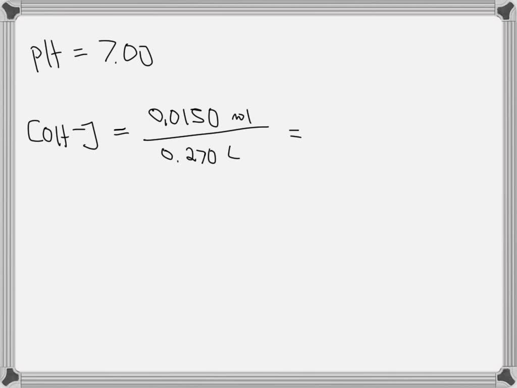 SOLVED: For each of the following solutions, calculate the initial pH and the final pH after ...
