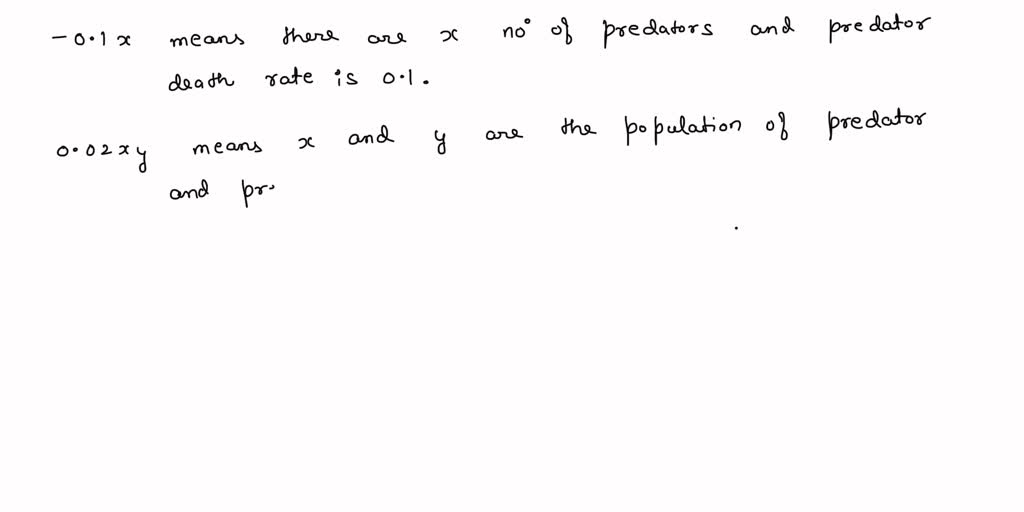 SOLVED: Review problem 1. Consider the Lotka-Volterra predator-prey ...