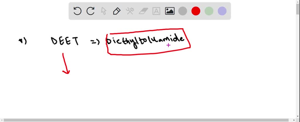 SOLVED: The insect repellent DEET can be made from an amidation ...