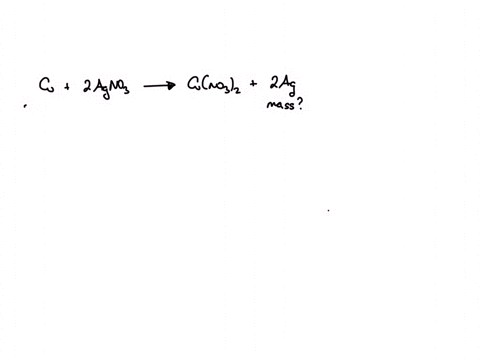 The substances silver nitrate and copperii chloride react to...