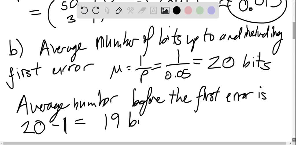 SOLVED: Host A sends 10 bits to host B via a lossy communication medium ...