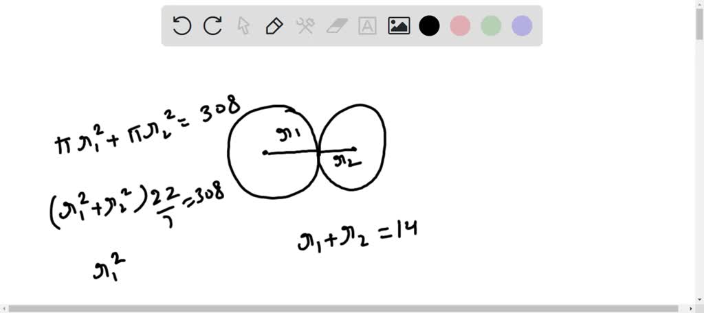 SOLVED: Two circles touch each other externally. The distance between ...