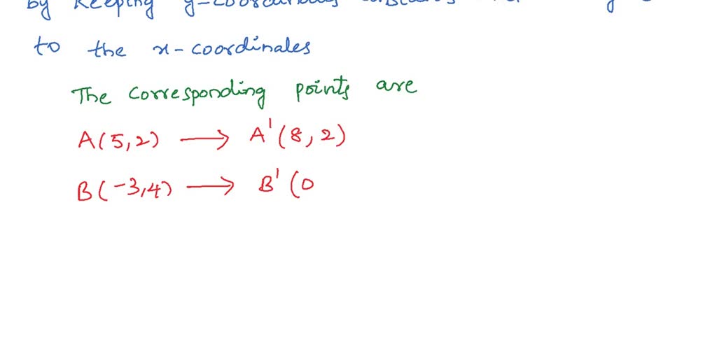 SOLVED: On graph paper; draw and y-axis, and plot the following points ...