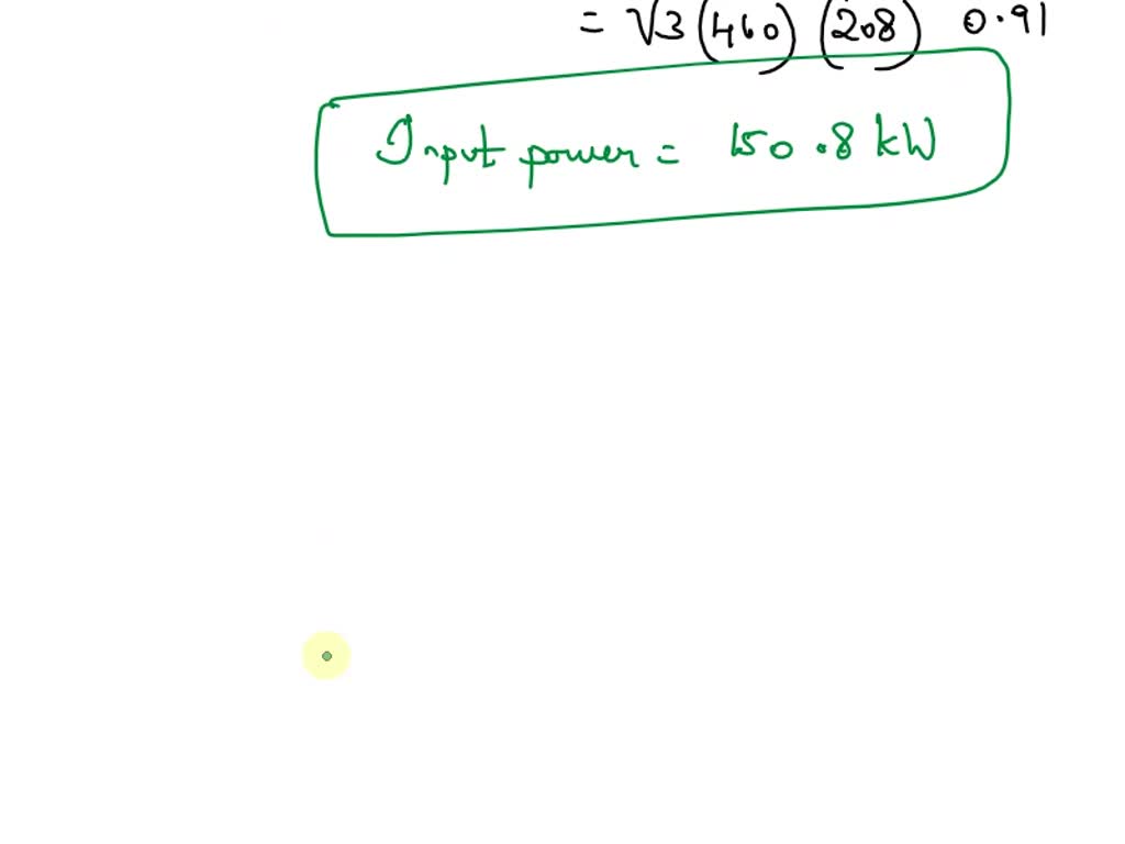 SOLVED: The input power factor to a three-phase, 6-pole, 460 volts, 60 ...