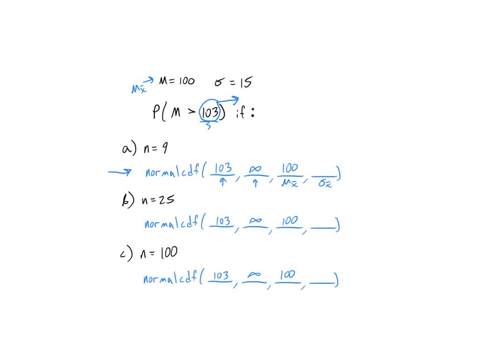 Iq Scores Form A Normal Distribution With A Mean Of μ 100 And A