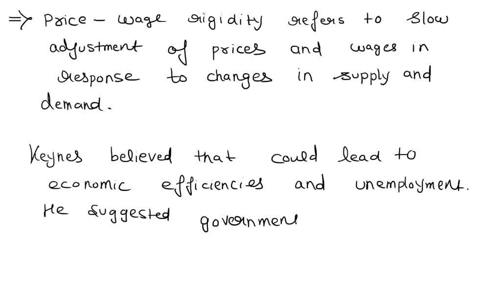 SOLVED: Economic models that assume that wages and prices adjust freely ...