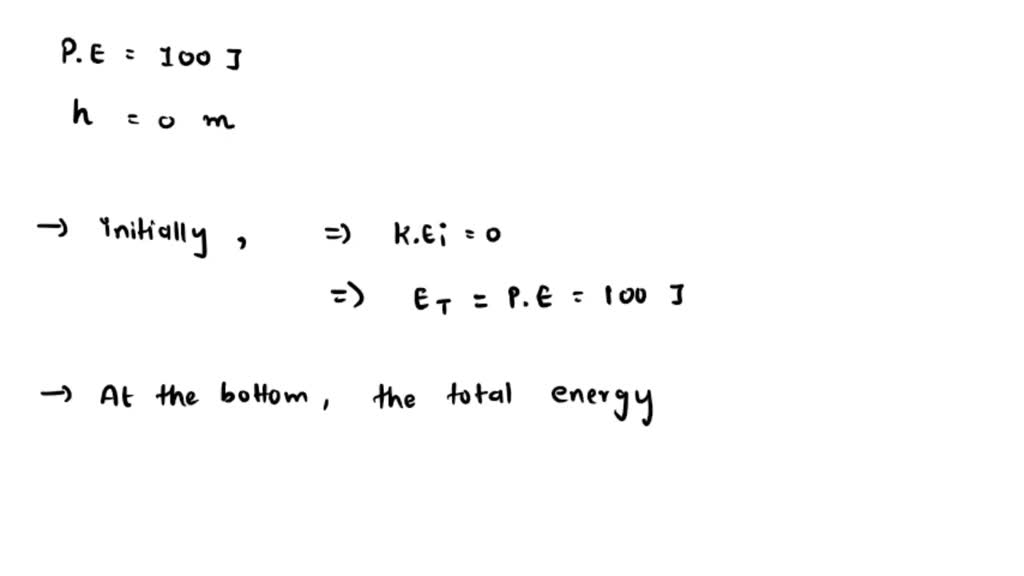 SOLVED: Suppose a pendulum starts with a potential energy of 100 J. Assuming the pendulum has a ...