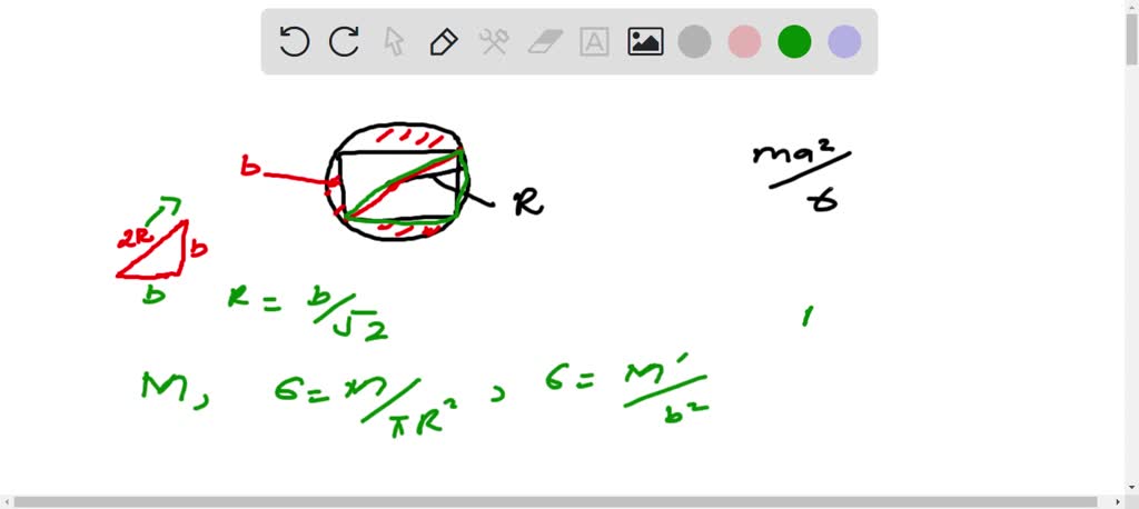 SOLVED: From a circular card board of uniform thickness and mass M , a ...