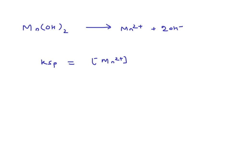 Calculate the solubility of Mn(OH)2 in grams per liter when buffered at ...