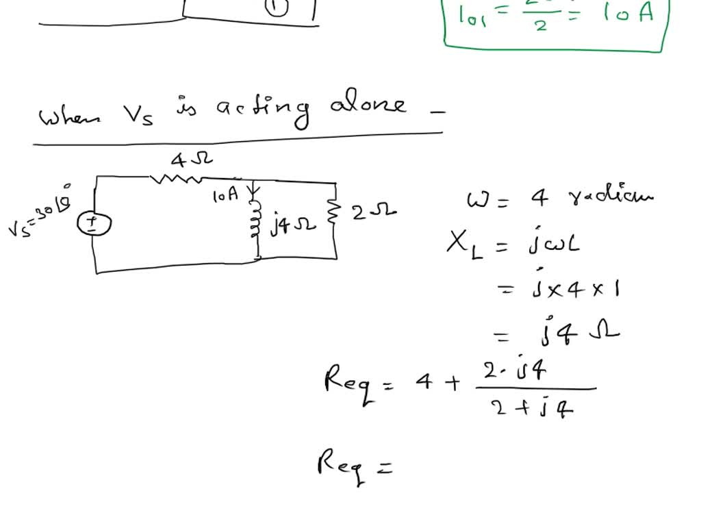 SOLVED: Find the output current i(O) in the circuit shown below using superposition Find the ...