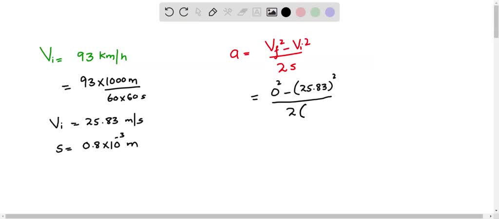 SOLVED: A car traveling 93 km/h strikes a tree. The front end of the ...