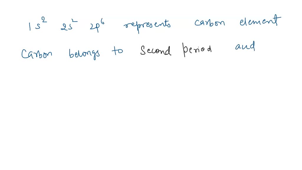 SOLVED: The element with electronic configuration 1s2 2s2 2p2 3s2 belongs to A. Group IIA and ...