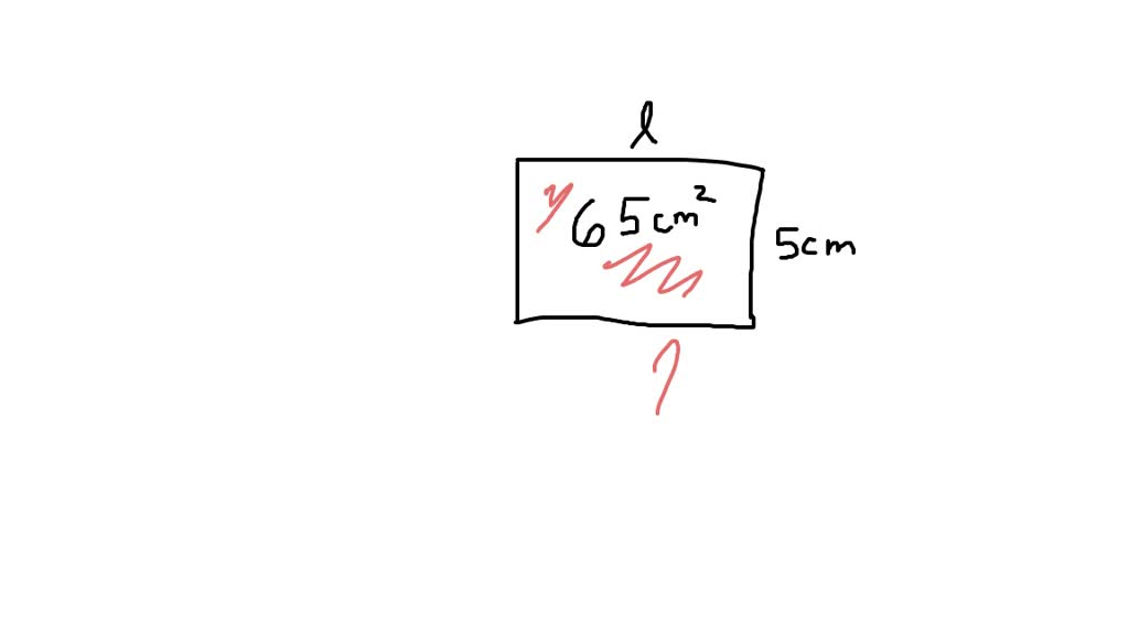 SOLVED: A rectangle has an area of 65 square centimeters and a the ...
