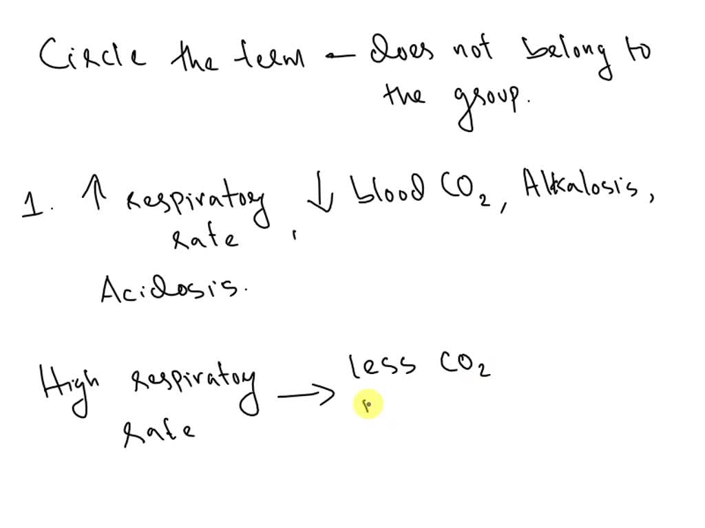 SOLVED: Circle the term that does not belong in each of the following groupings. 1. â ...