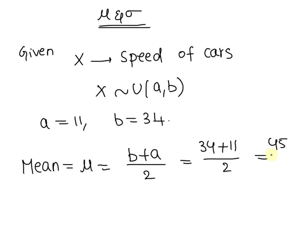 SOLVED: The speed of cars passing through the intersection of Morris ...