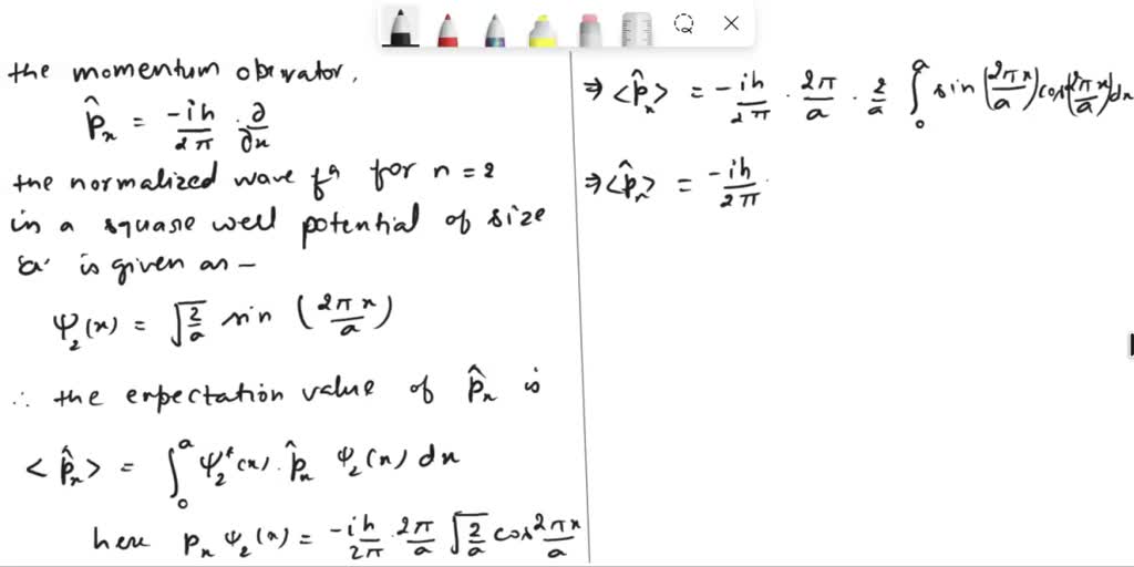 Solved Calculate The Expectation Value Of The Operator In The N