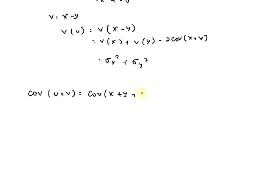 Solved Texts Section A Let Y Ax B A Find The Covariance Of X And Y B Find The