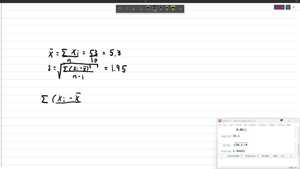Solved Given The Following Set Of Data Calculate The Skewness Data 4 8 6 5 3 2 6 8 6