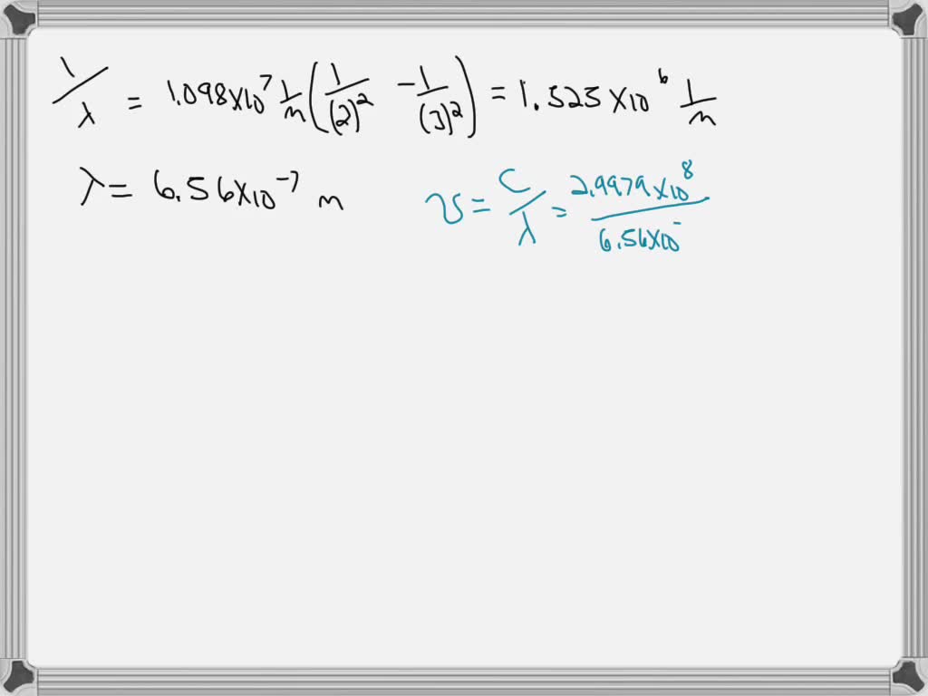 SOLVED: An electron in a hydrogen atom initially in the n = 3 energy ...