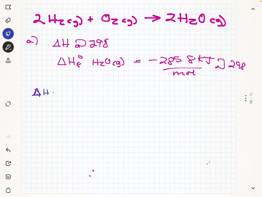 SOLVED: Hydrogen gas burns in air according to the equation below: 2H2 ...