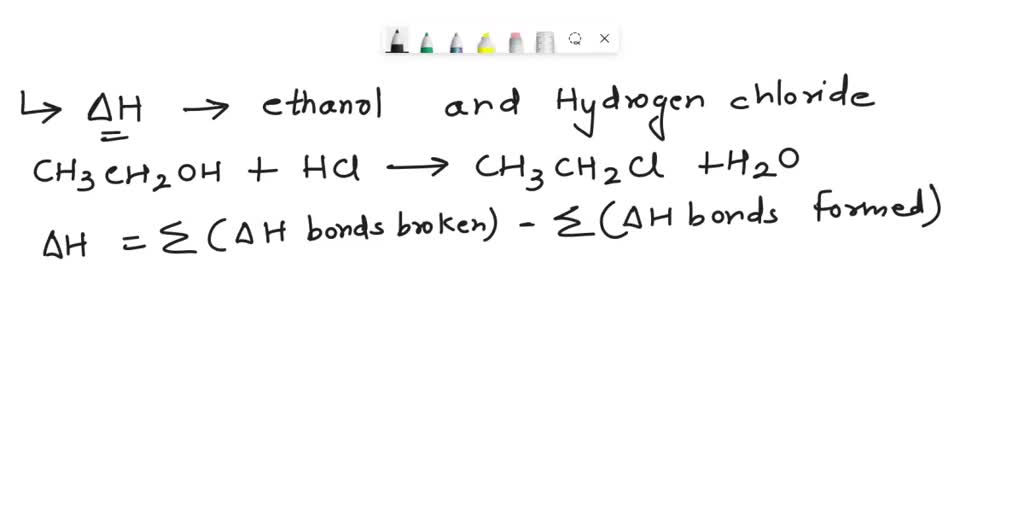 SOLVED: Use bond energies to determine Î”Hrxn for the reaction between ...