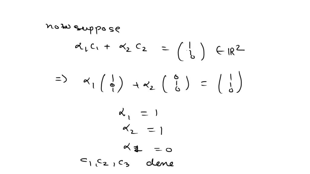 SOLVED: Construct 3x3 matrix; not in echelon form, hose columns do not ...