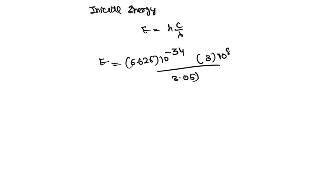 SOLVED: A photon with 1.305 nm ejects an electron from metal with ...