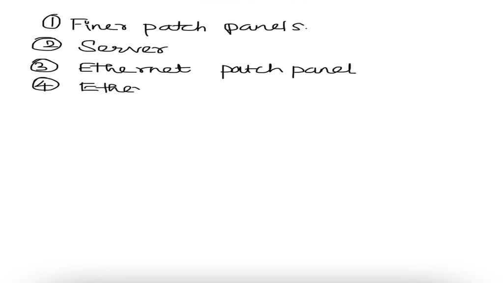 SOLVED: Based on the back view of the network rack below, match each component on the left to ...