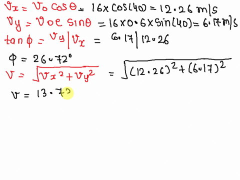 [GET ANSWER] A small ball is projected horizontally as shown and bounces at point A . Determine ...