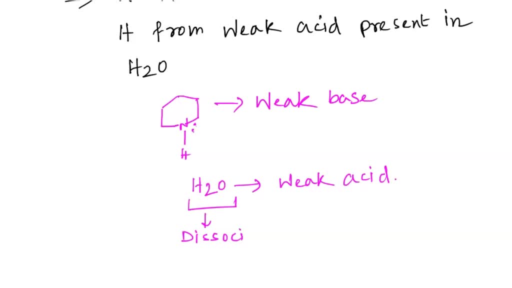 SOLVED: The substance piperidine is a weak nitrogenous base like ...
