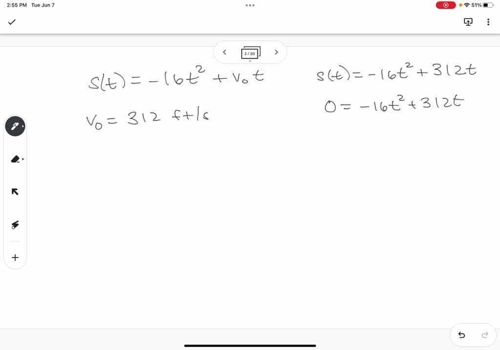 SOLVED: The height of a projectile fired upward is given by the formula ...