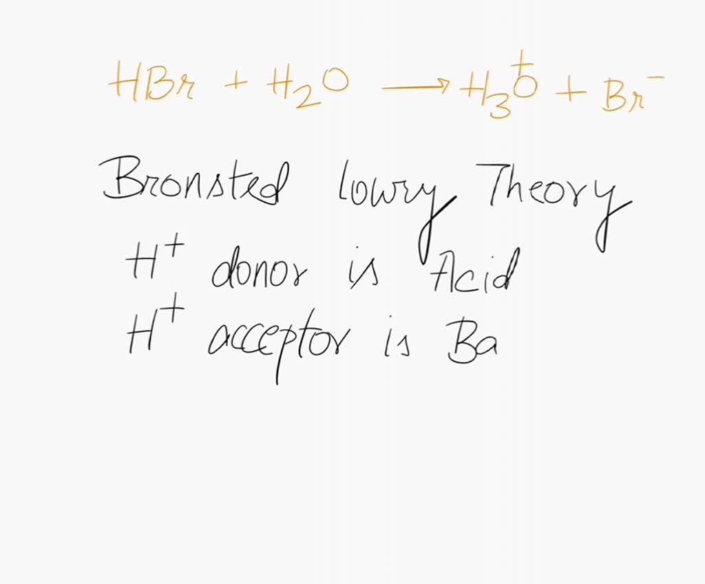 SOLVED: according to bronsted-lowry theory, why does the reaction shown ...