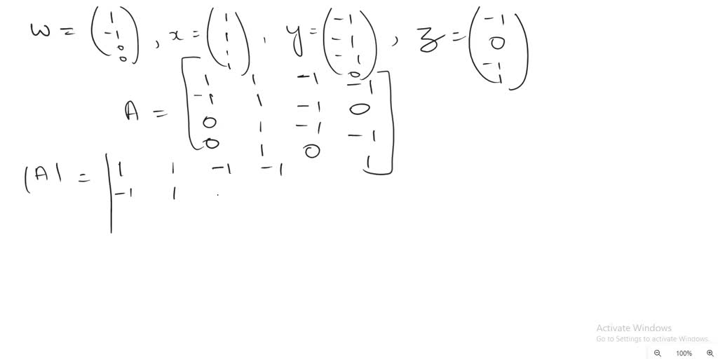 SOLVED: Question 8: (3 points) The vectors @) ( (- () are (a) linearly ... SOLVED: Question 8: (3 points) The vectors @) ( (- () are (a) linearly ...